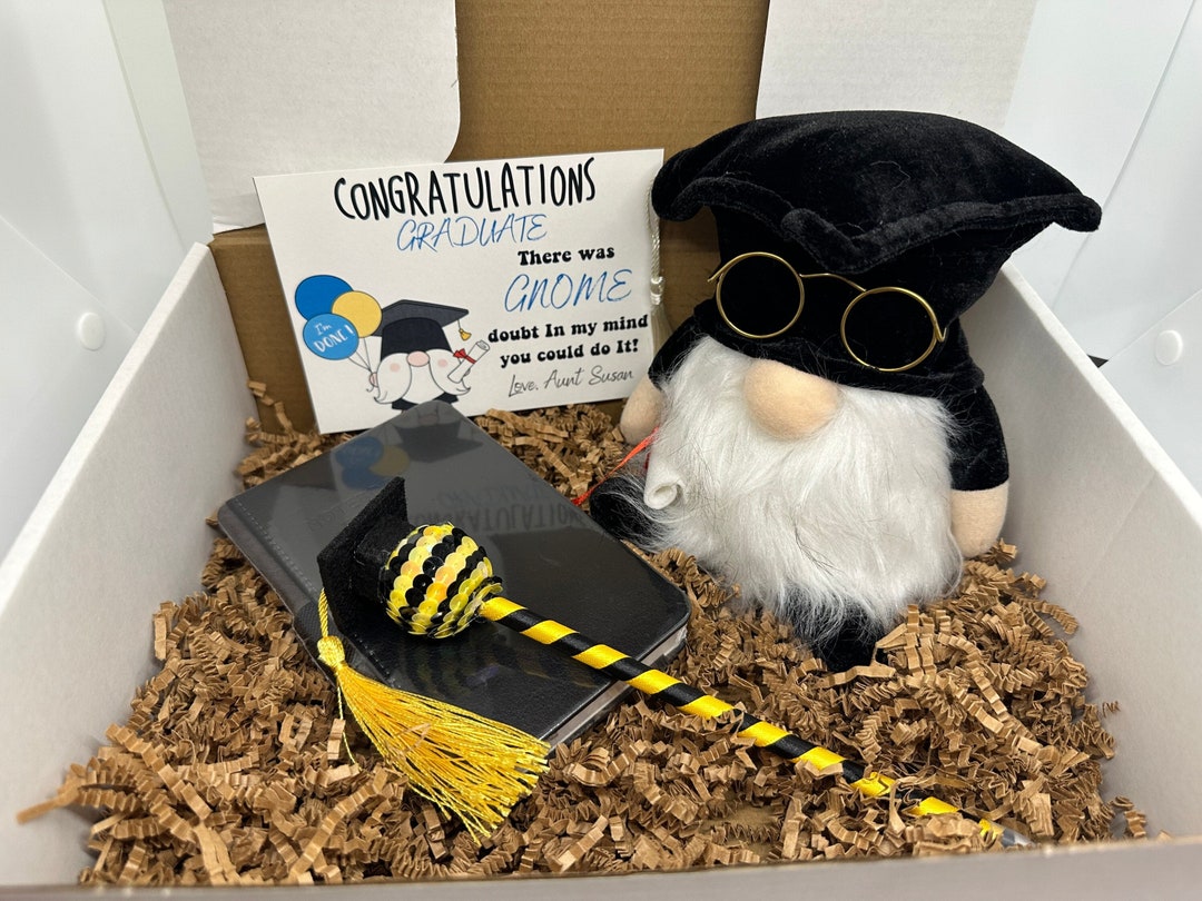 Graduation Gnome Gift Box Graduate Gnome Gift Box - Etsy