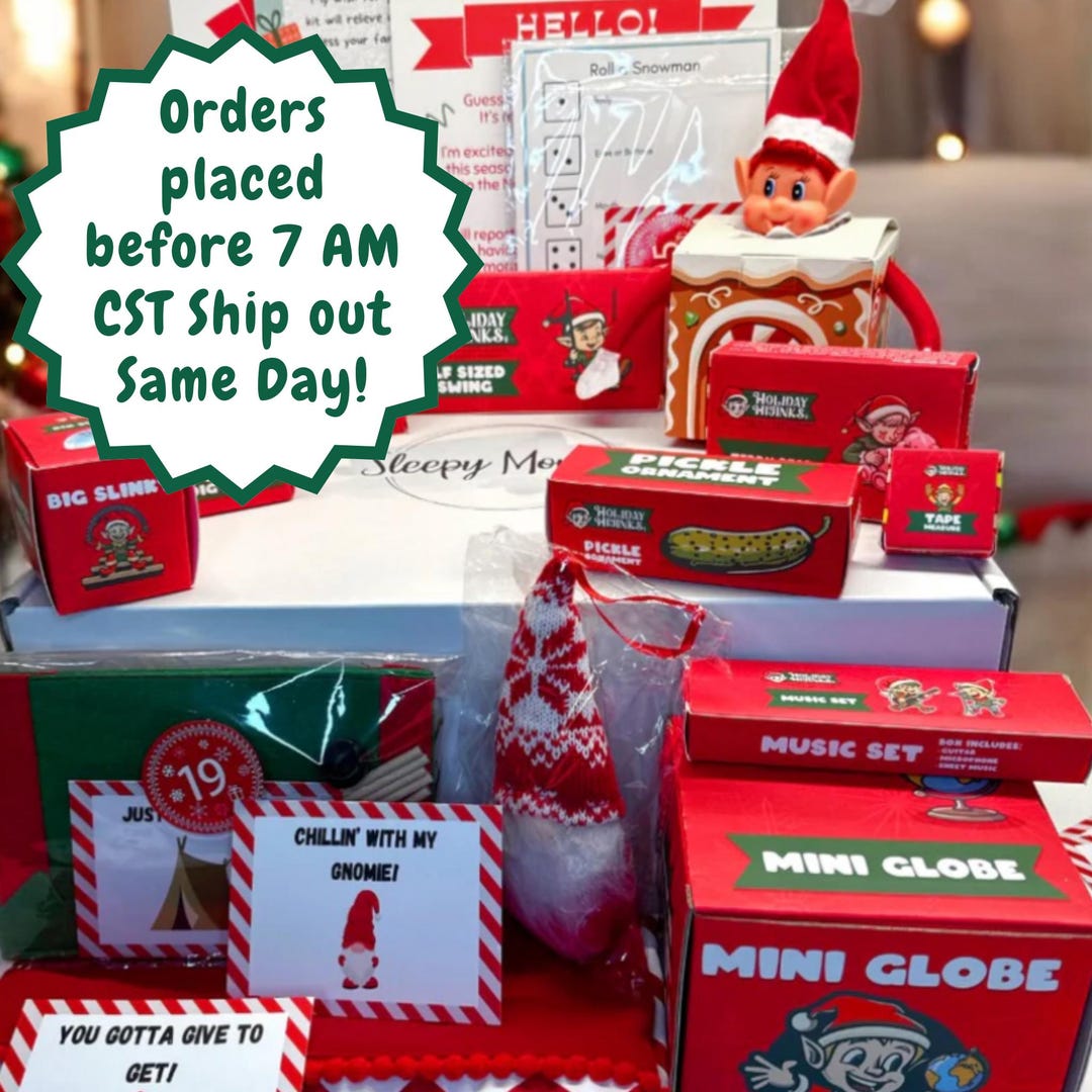 Elf Kit 30 Days, Elf Kit 24 Days, Elf Kit 2023 for Toddlers, Elf Kit 12 ...