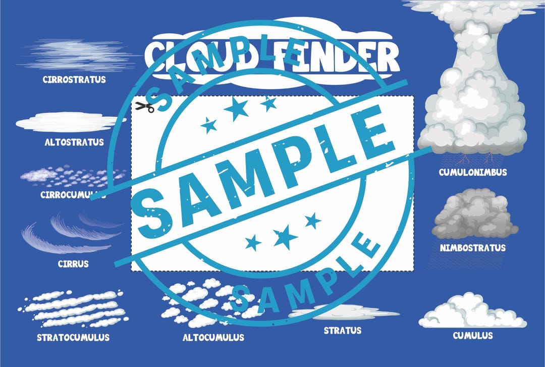 Cloud Activity for Kids, Nature Activity, Nature Walk Printable ...