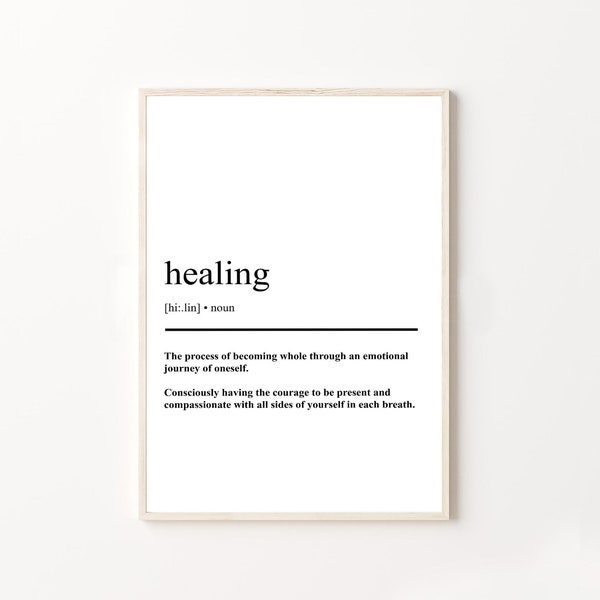 Definition Print - Etsy