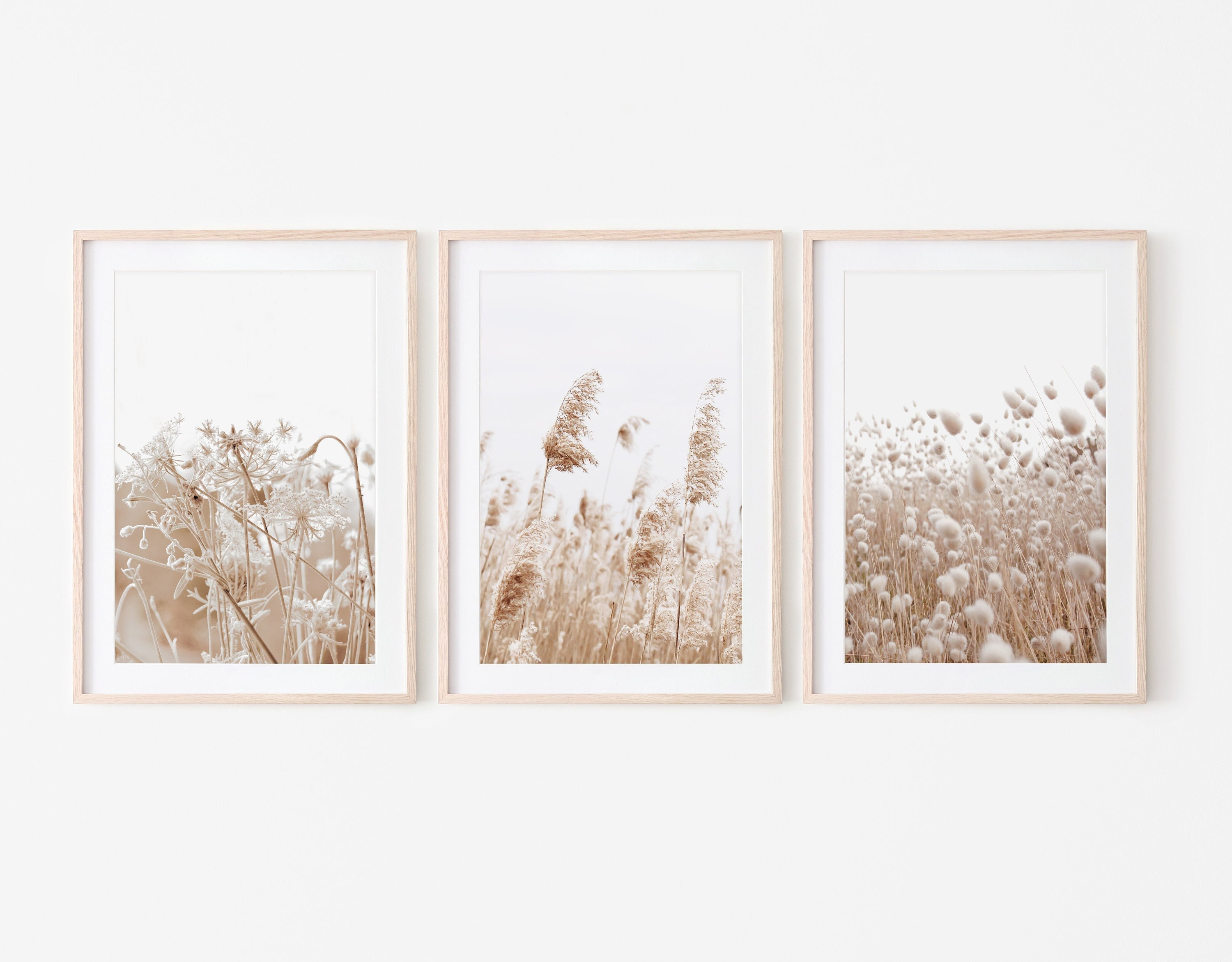 Set of 3 Prints,pampas Grass Decor Print,dried Grass Print Set of 3 ...