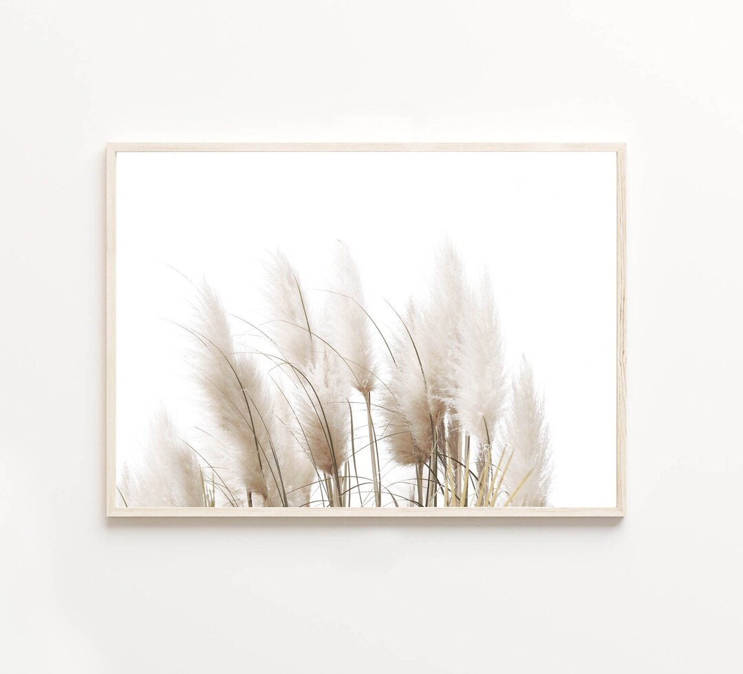 Pampas Print,botanical Print,farmhouse Print,extra LARGE Size,dried ...
