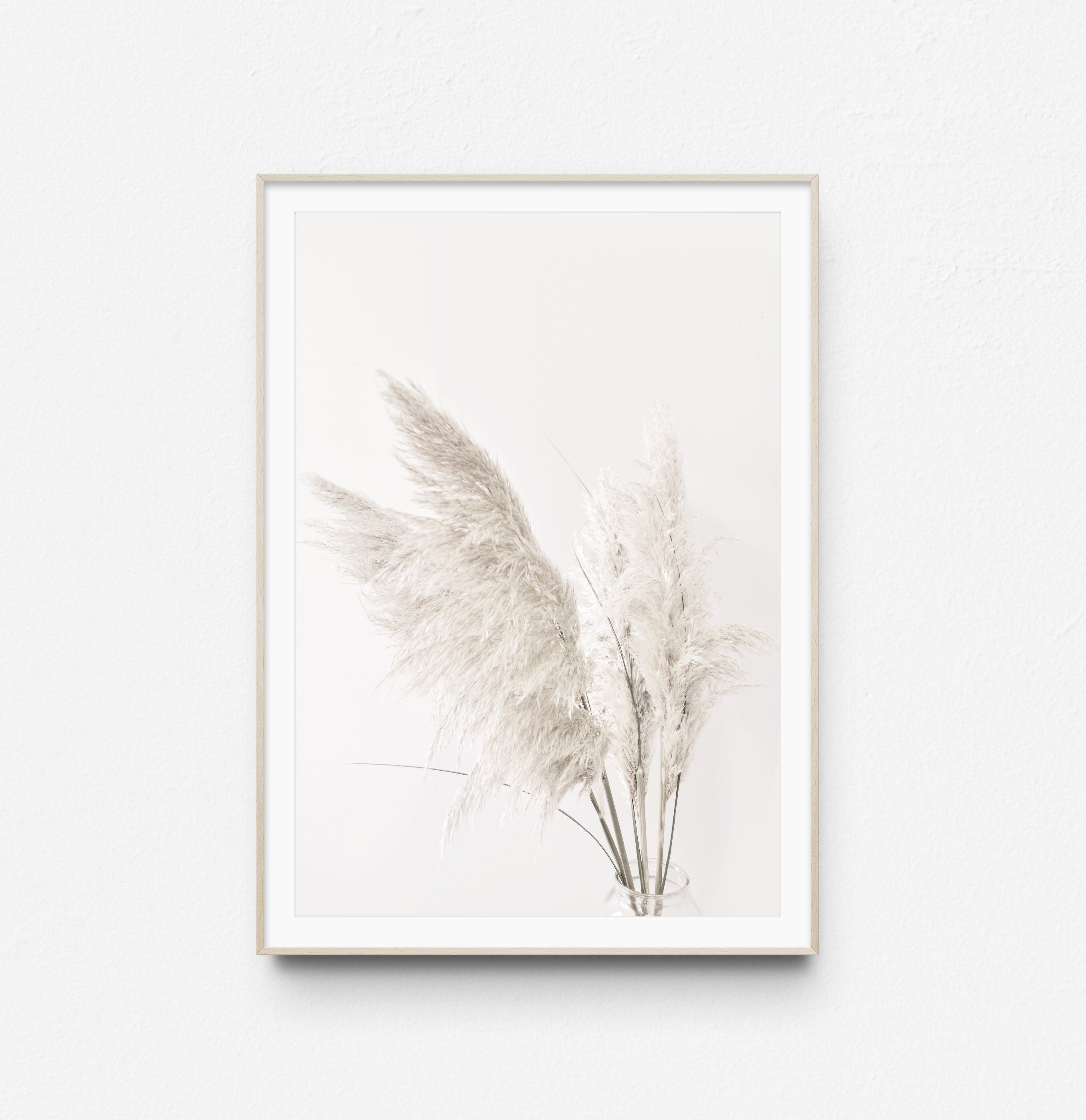 Pampas Grass Print,pampas Wall Art,botanical Wall Art,neutral Botanical ...