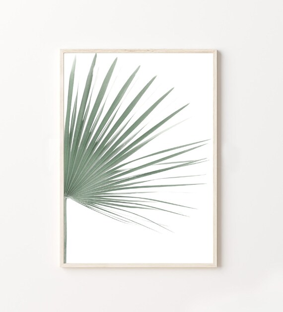 Palm Printpalm Wall Artpalm Leaf Printstropical Printable - Etsy
