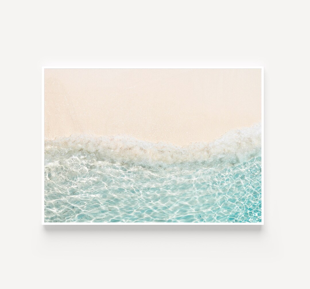 Summer Beach Print,waves Print,ocean Print,beach Wall Art,aerial Beach ...