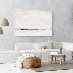 White Print Abstract Monochrome Watercolorminimalist White | Etsy