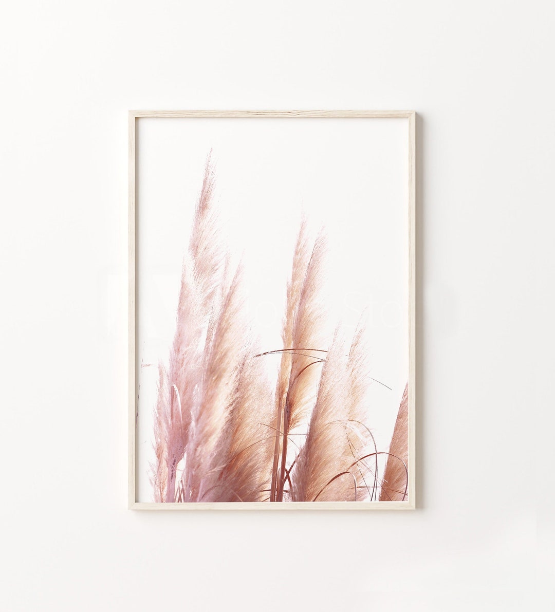 Pampas Grass Print, Neutral Printable Art, Pampas Grass Art, Neutral ...