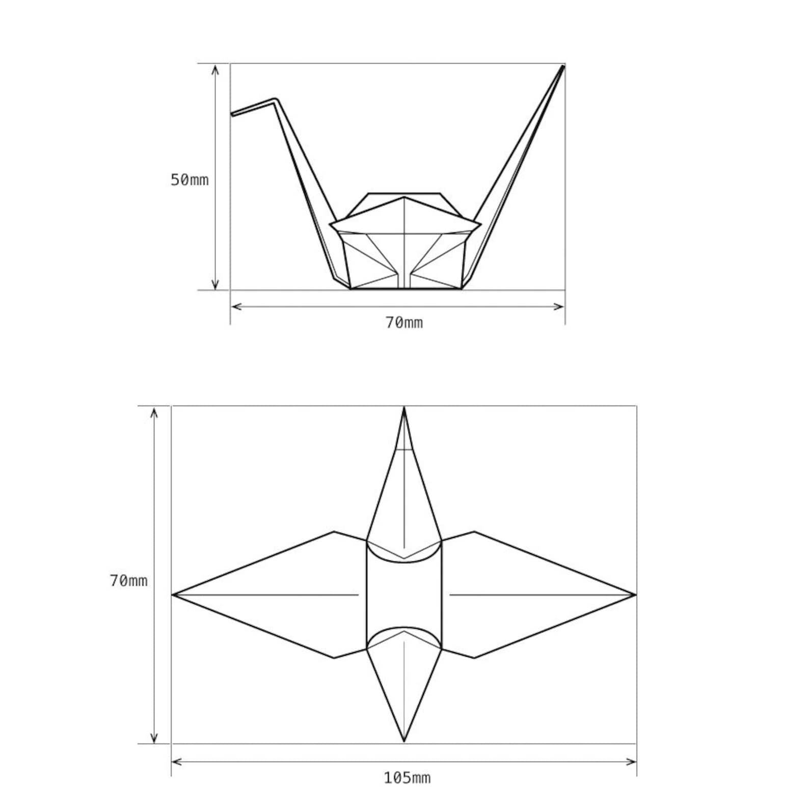 Copper Origami Crane Japan Handmade Metal Craft Christmas - Etsy