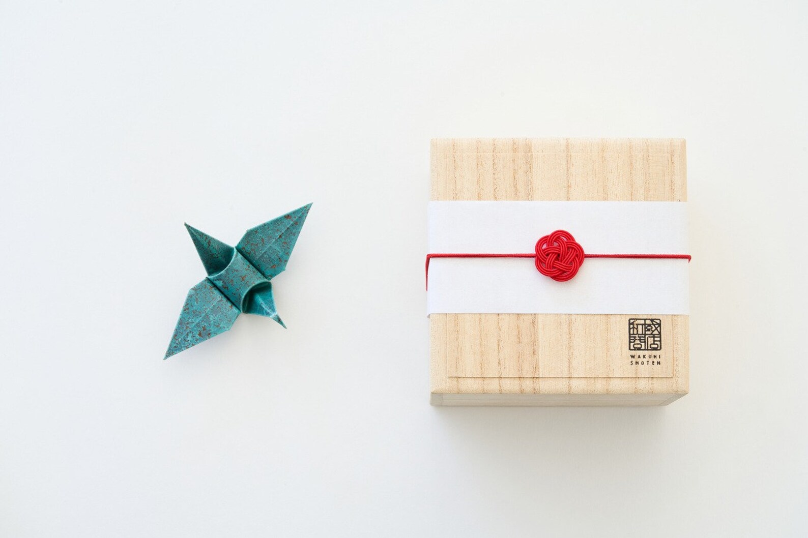 Verdigris Copper Origami Crane Japan Handmade Metal Craft Christmas ...