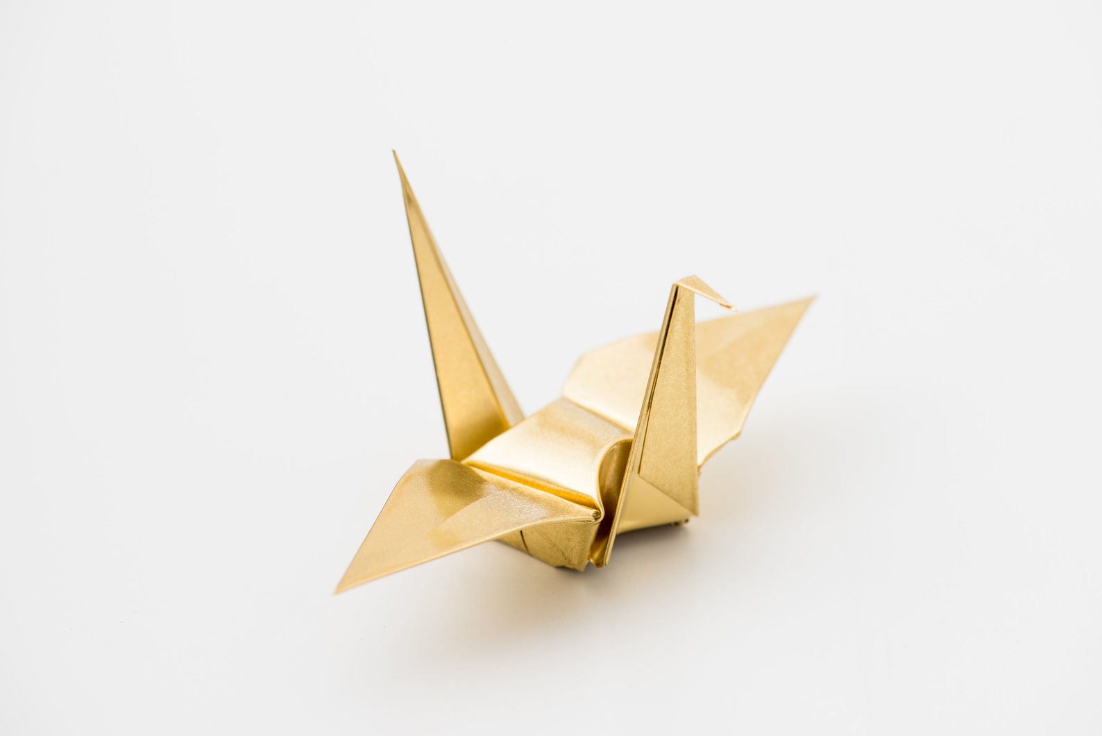 Brass Origami Crane Japan Handmade Metal Craft Christmas - Etsy