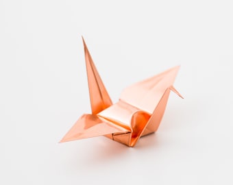 Brass Origami Crane Japan Handmade Metal Craft Christmas Birthday ...