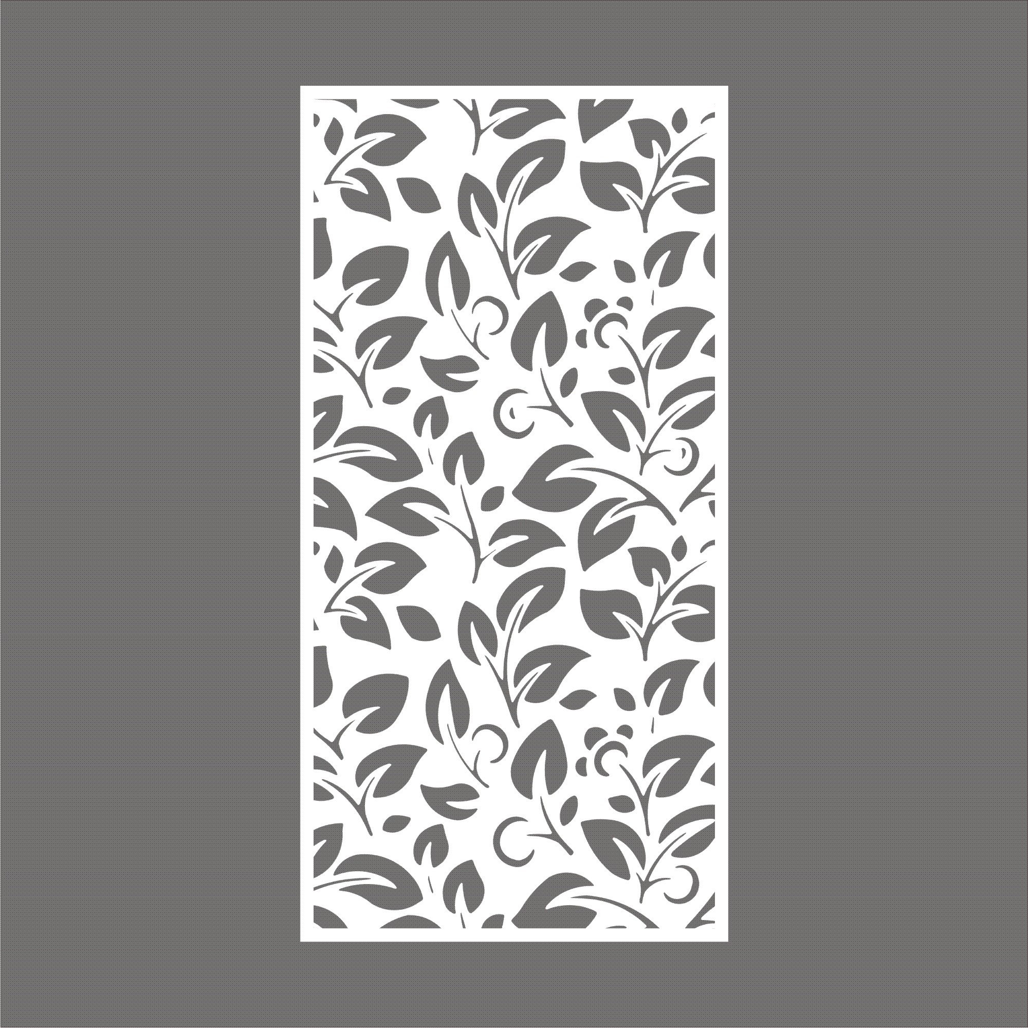 Flower Well Panels, Leaf Panels, Wall Panel Stencil, Room Decor, Leaf ...