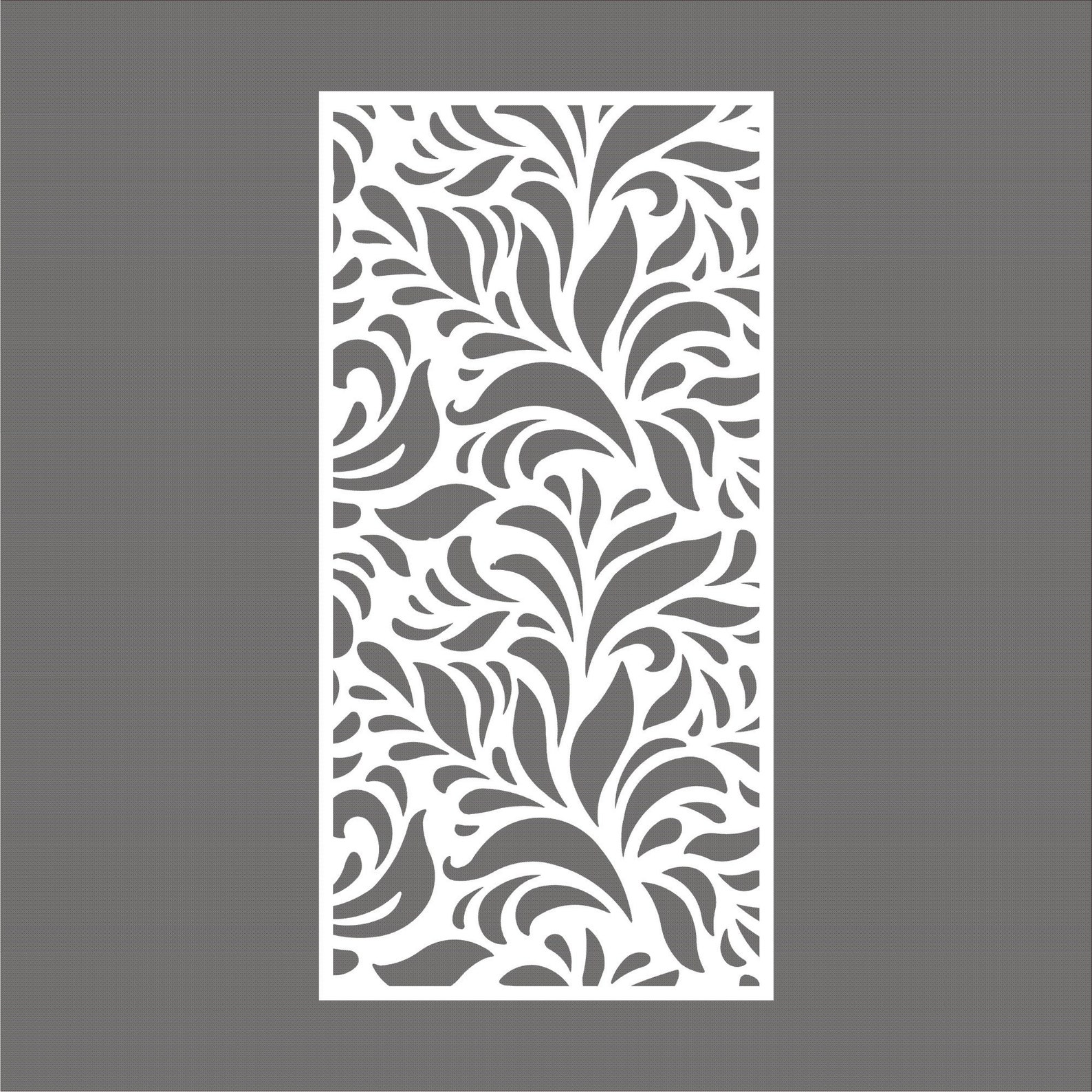 Flower Well Panels, Leaf Panels, Wall Panel Stencil, Room Decor, Leaf ...