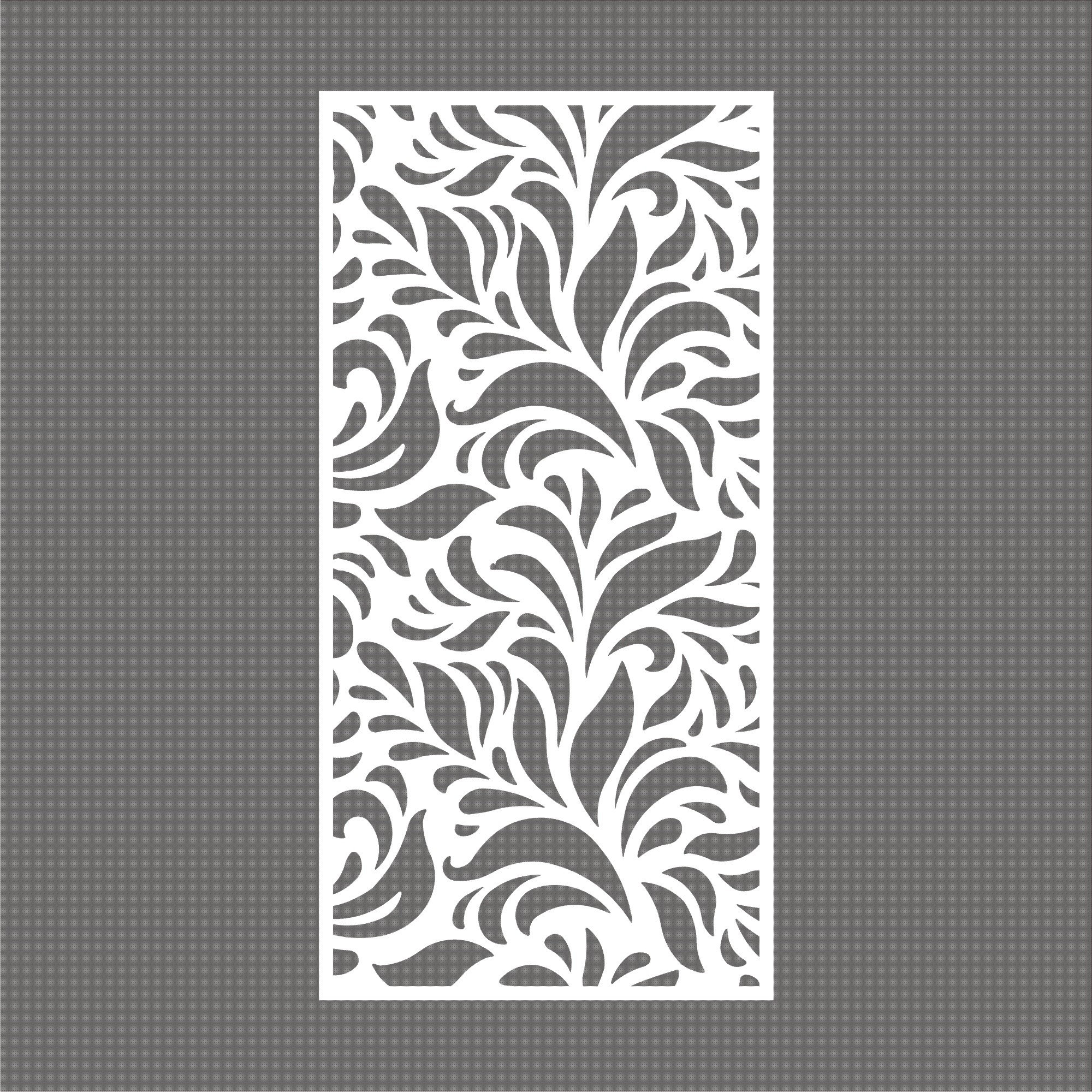 Flower Well Panels, Leaf Panels, Wall Panel Stencil, Room Decor, Leaf ...