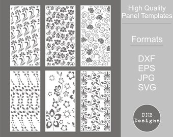 Flower Well Panels, Leaf Panels, Wall Panel Stencil, Room Decor, Leaf ...