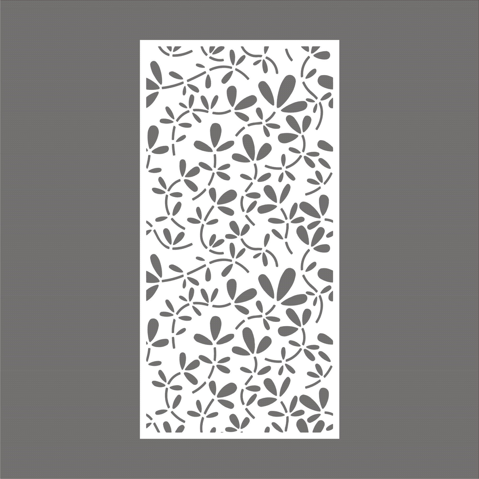 Flower Well Panels, Leaf Panels, Wall Panel Stencil, Room Decor, Leaf ...
