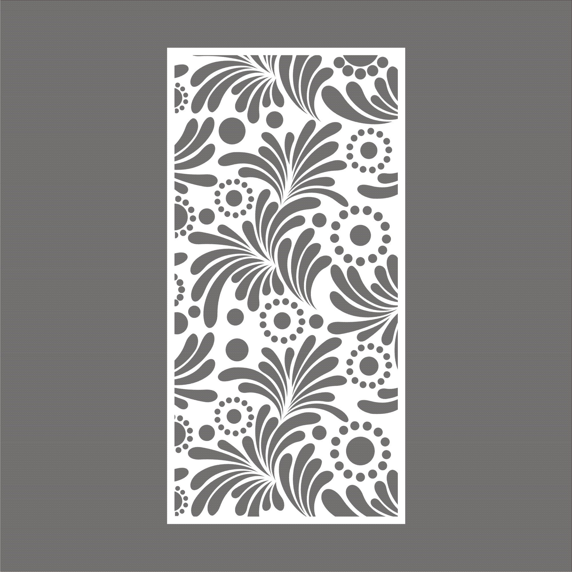 Flower Well Panels, Leaf Panels, Wall Panel Stencil, Room Decor, Leaf ...