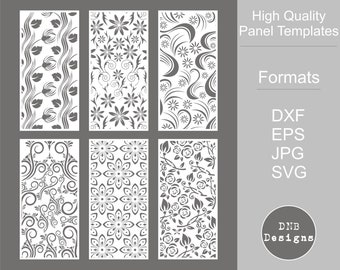 Flower Well Panels, Leaf Panels, Wall Panel Stencil, Room Decor, Leaf ...