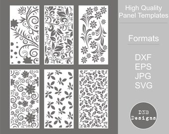 Flower Well Panels, Leaf Panels, Wall Panel Stencil, Room Decor, Leaf ...