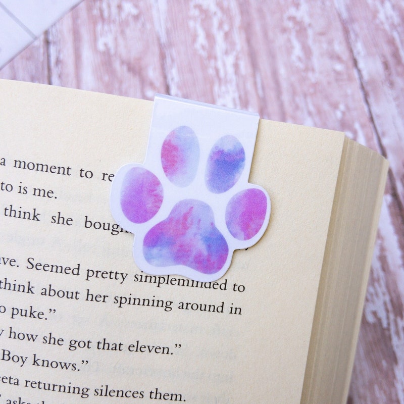 Paw Print Bookmark - Etsy
