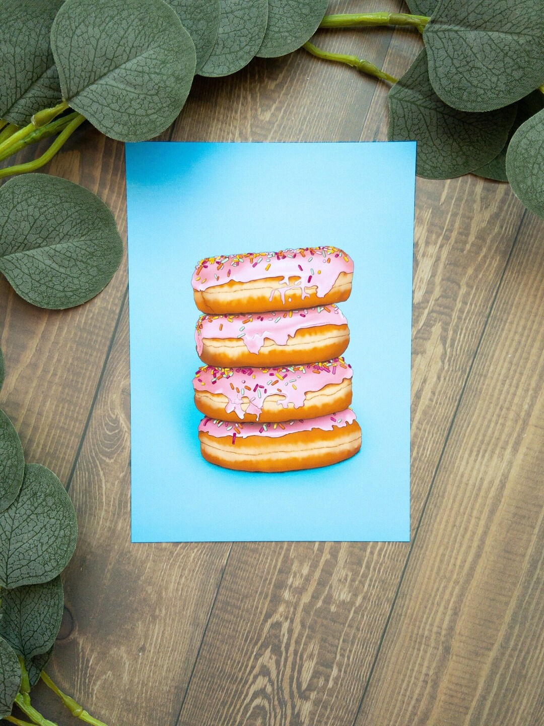 Donuts Art Print Food Art Print Dessert Artwork Kitchen - Etsy