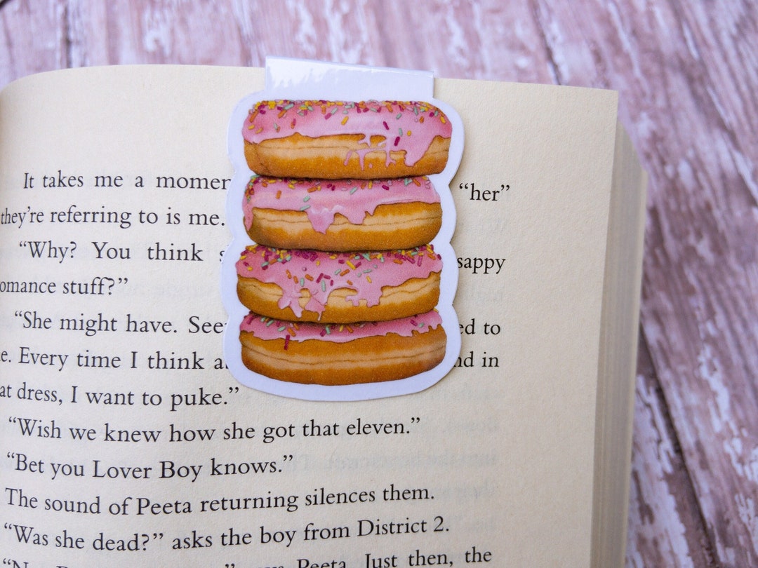 Donut Bookmark, Magnetic Bookmark, Small Gift for Book Reader ...