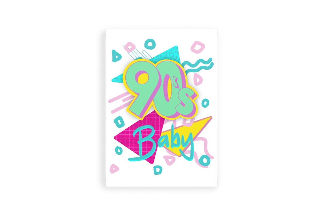 90's Wall Art, 90s Baby Art, 90s Kid Nostalgia, Born in the 90s ...