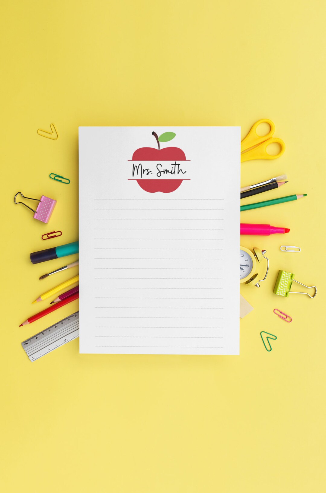 Personalized Notepad for Teachers, Custom Teacher Gift for Christmas ...