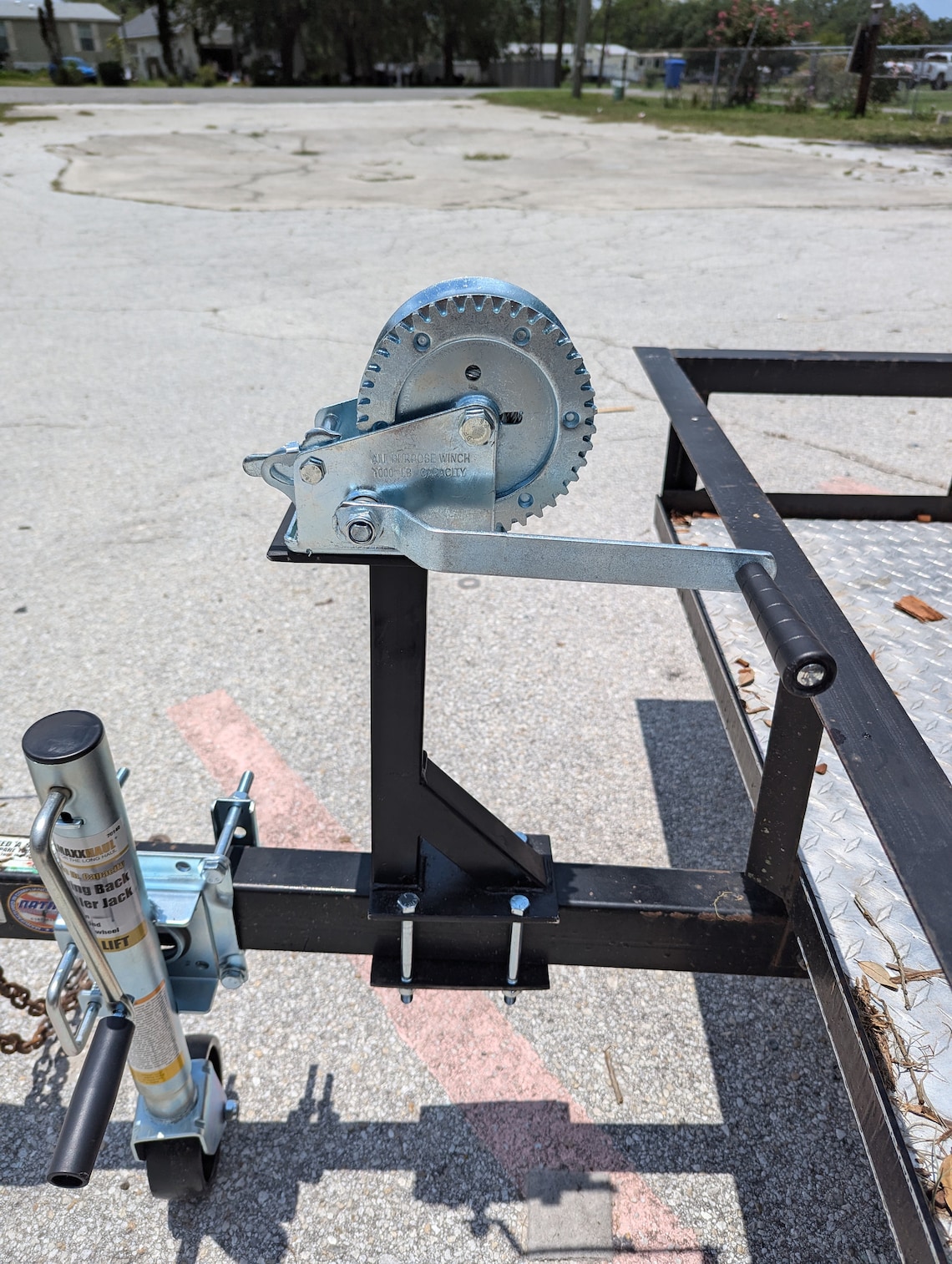 Utility Trailer Winch Mount Post 1.5"x 1.5" X 12" Tall / Custom Size ...