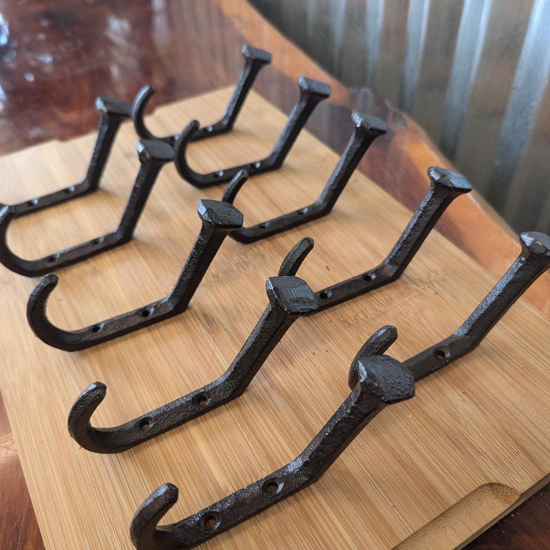 Cast Iron Coat Hat Hook - Etsy