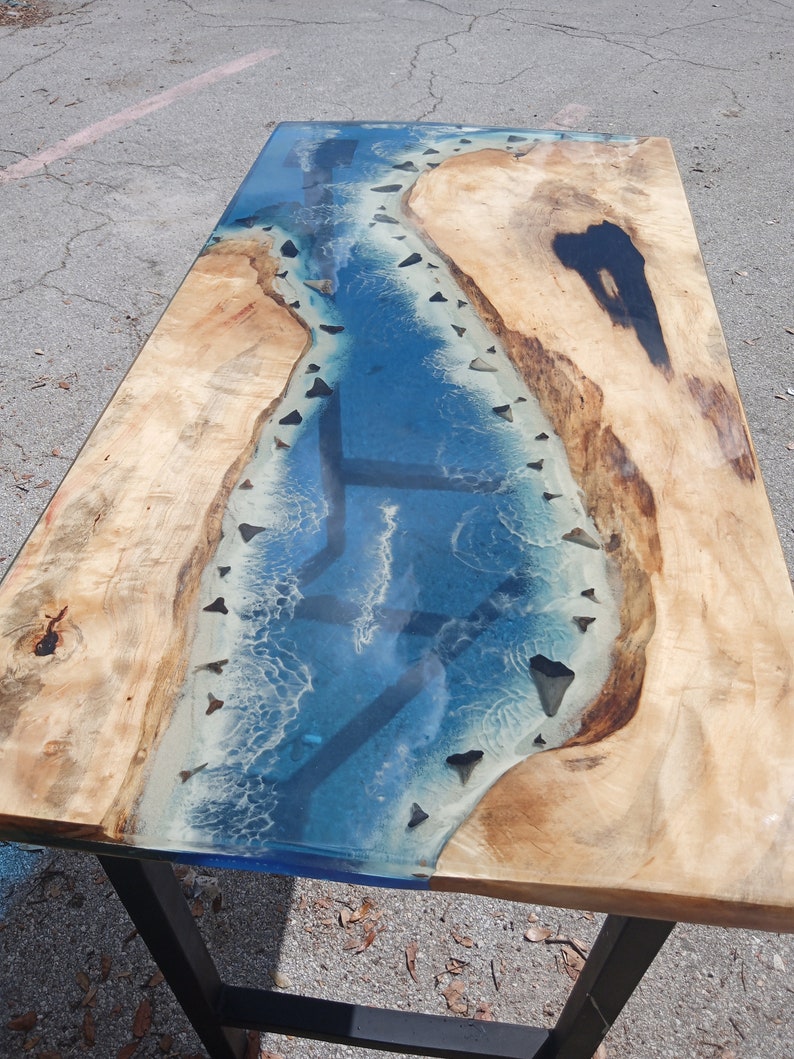 Ocean Table Epoxy / Bench Epoxy Coffee Table Sm , Med and Lge ...