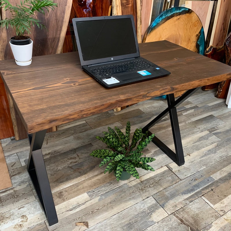 Wood Slab Desk - Etsy