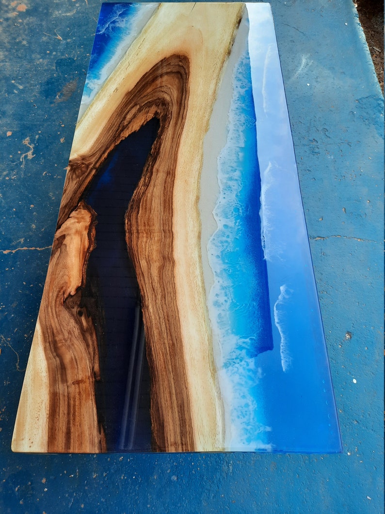 Ocean River Table / Bench Epoxy Coffee Table 47 X - Etsy