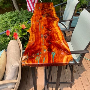 Bar Top Live Edge Epoxy River Bar Top Cedar BEST PRICES ! River Table ...