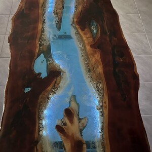 Epoxy Ocean Table / Office Desk / River Table 72" X 30" … " Big Kahuna ...