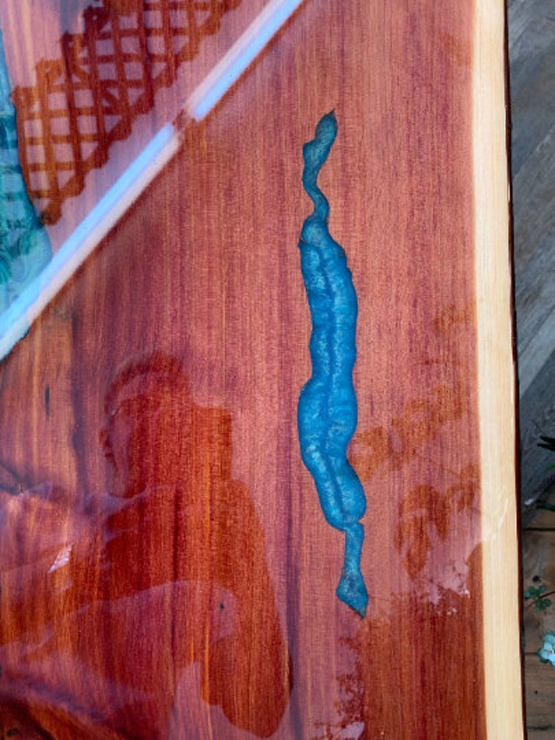 Live Edge Epoxy River Table / Bench Cedar Coffee {signature Series ...