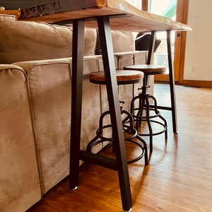 Bar Top / Console Table / Live Edge Epoxy Bar Top Cedar 'the Lisa ...