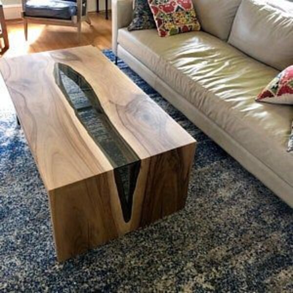 Waterfall Epoxy Table - Etsy