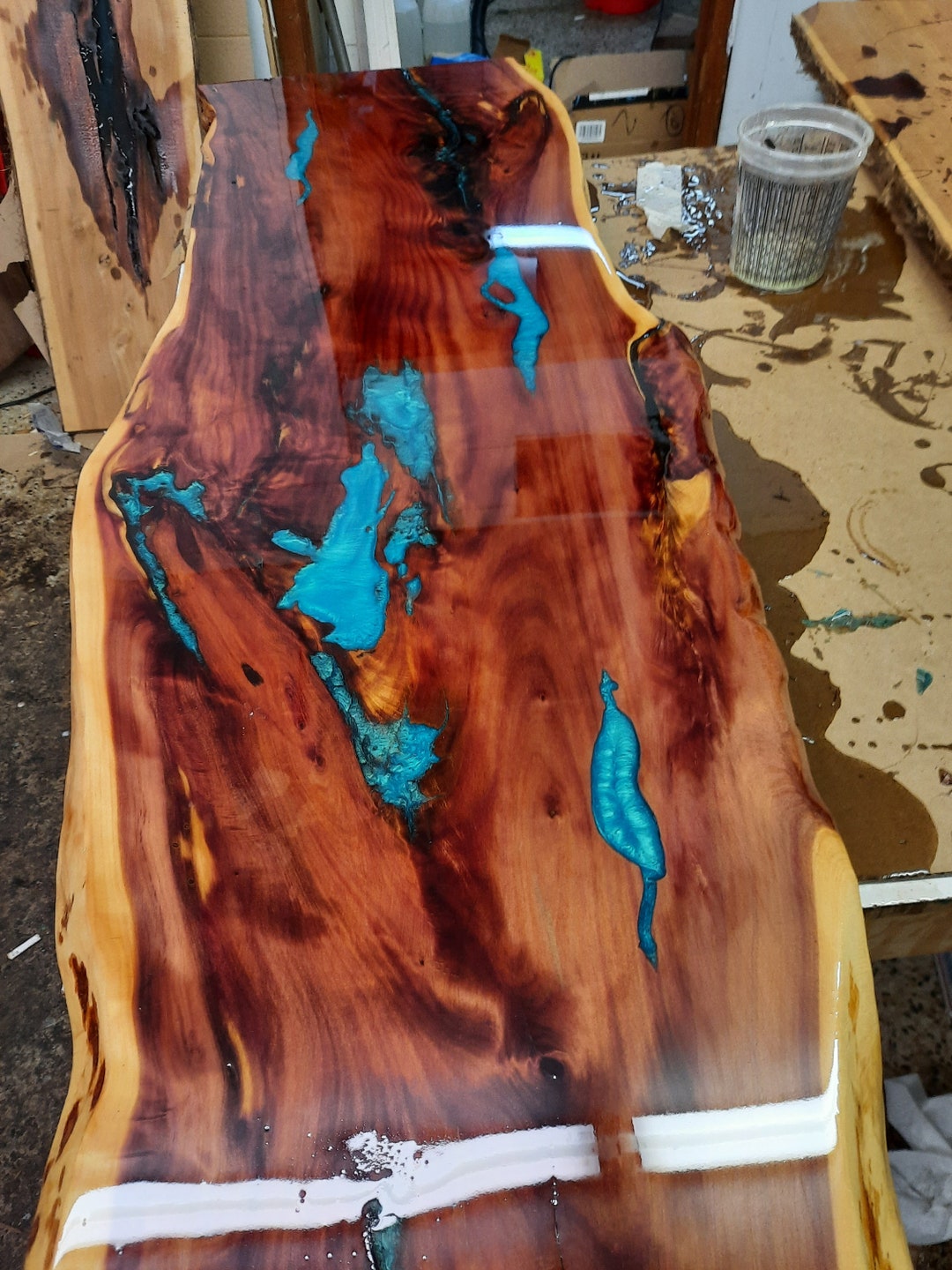 Bar Top Live Edge Epoxy River Bar Top Cedar BEST PRICES ! River Table ...