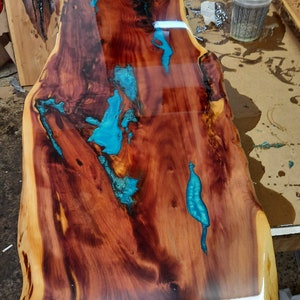 Bar Top Live Edge Epoxy River Bar Top Cedar BEST PRICES ! River Table ...