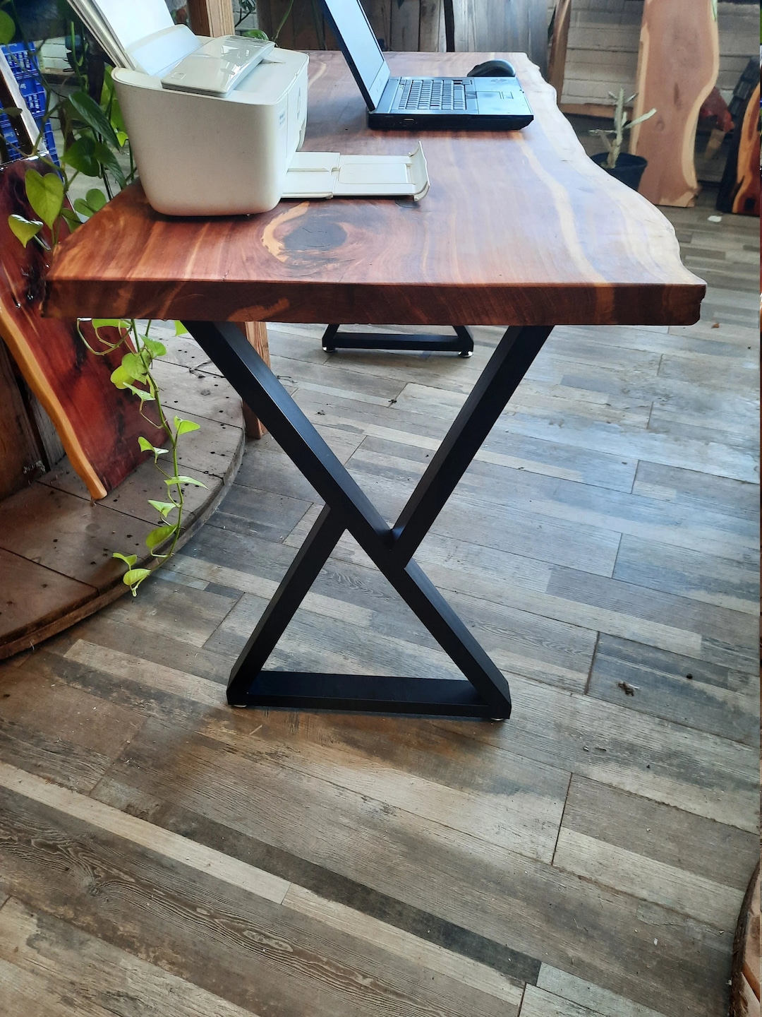 Metal Z Frame Table Legs Set of 2, Coffee Table Bench Legs, Modern ...