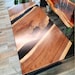 Epoxy River Table / Bench Black Walnut Epoxy Coffee Epoxy Coffee Table ...