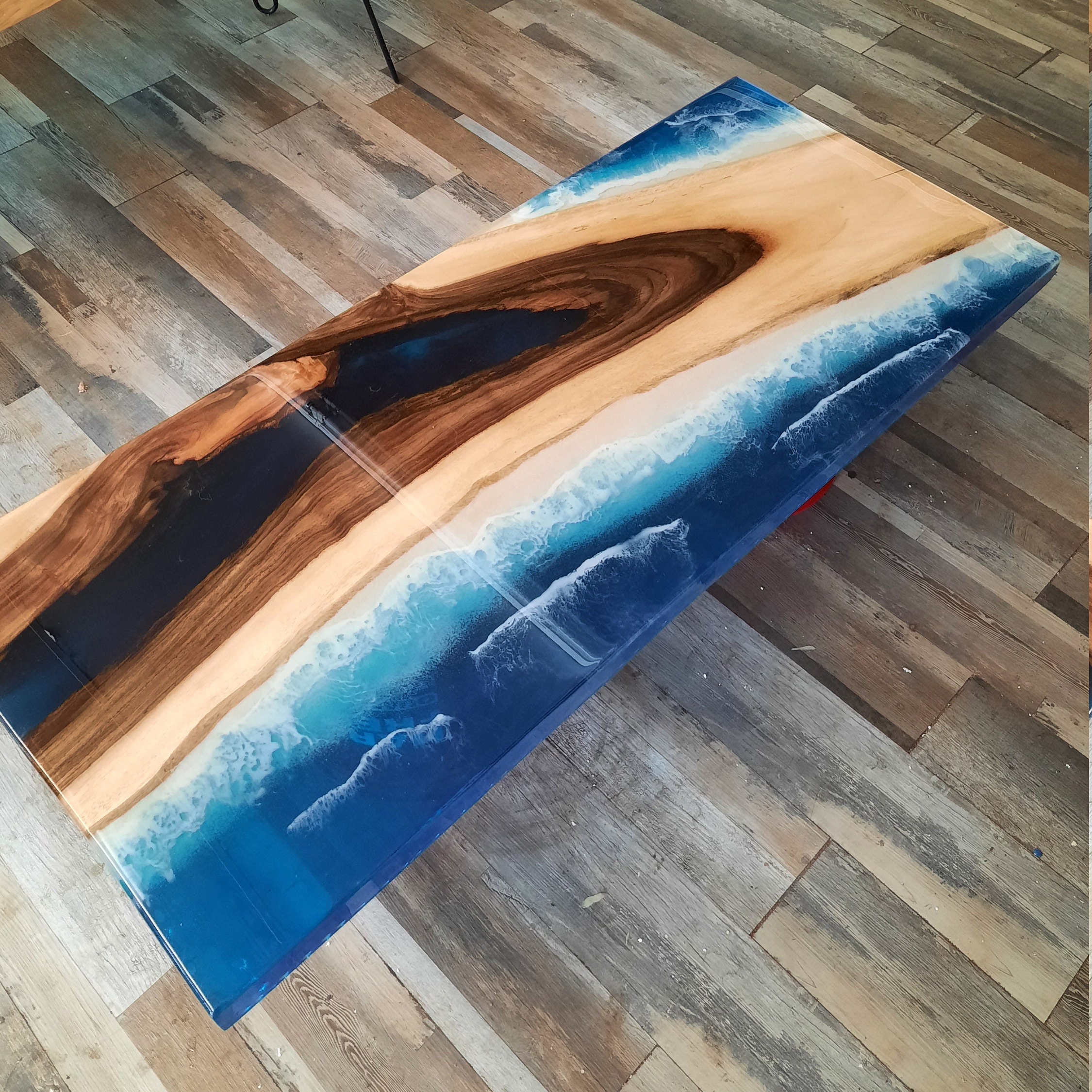 Ocean River Table / Bench Epoxy Coffee Table 47 X - Etsy