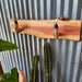 Deer Hoof Foot Feet Gun Rack on Beautifully Finished Live Edge - Etsy