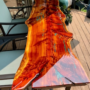 Bar Top Live Edge Epoxy River Bar Top Cedar BEST PRICES River Table - Etsy
