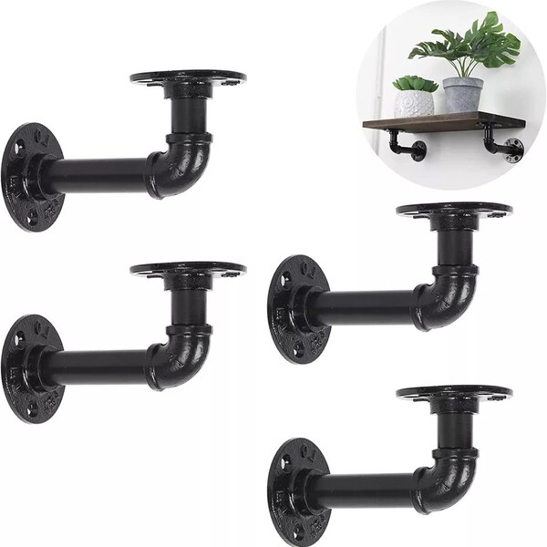 Pipe Shelf Brackets - Etsy