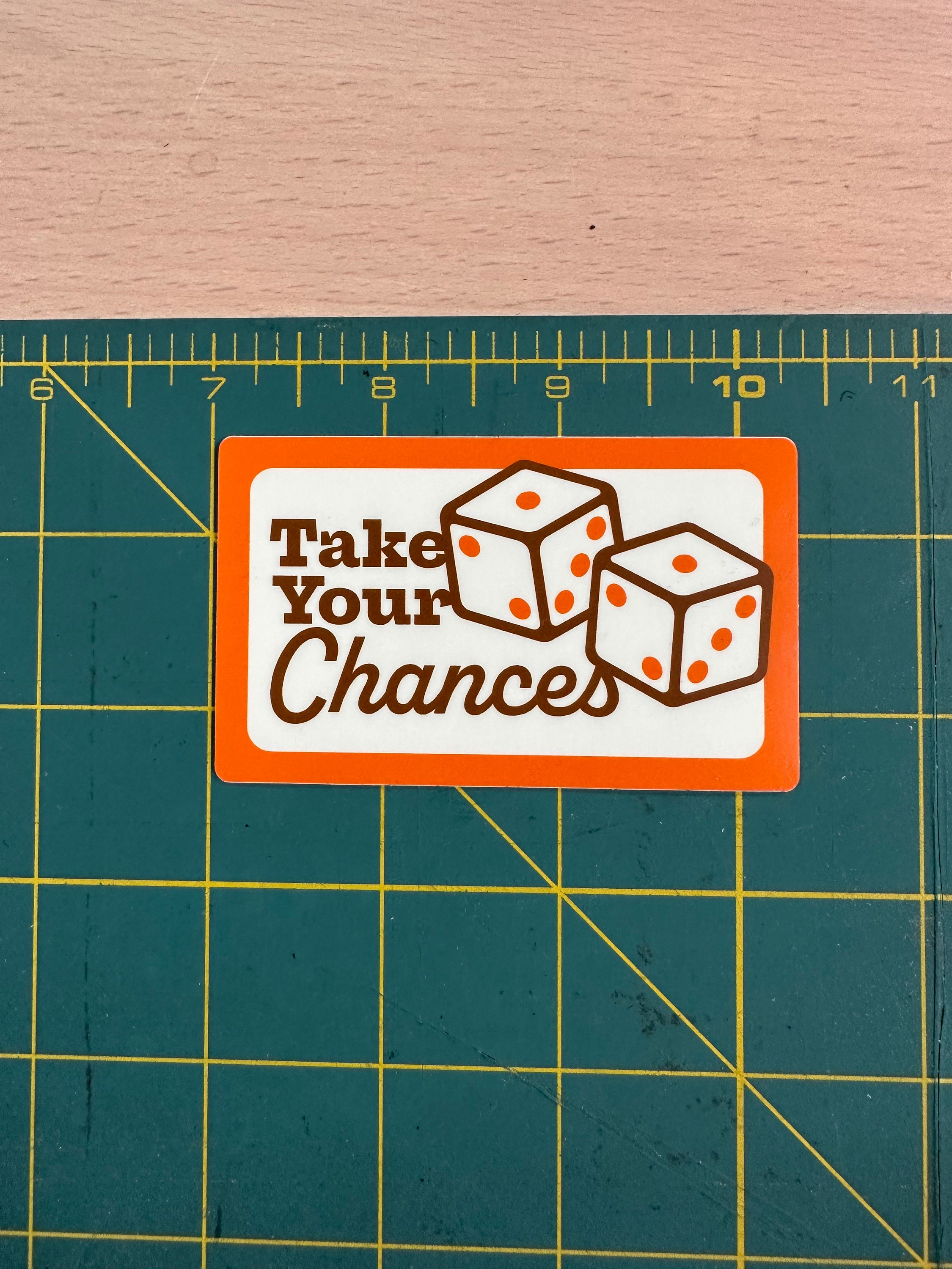 Take Your Chances Dice Sticker | Retro Sticker | Vinyl Sticker | Thrift ...