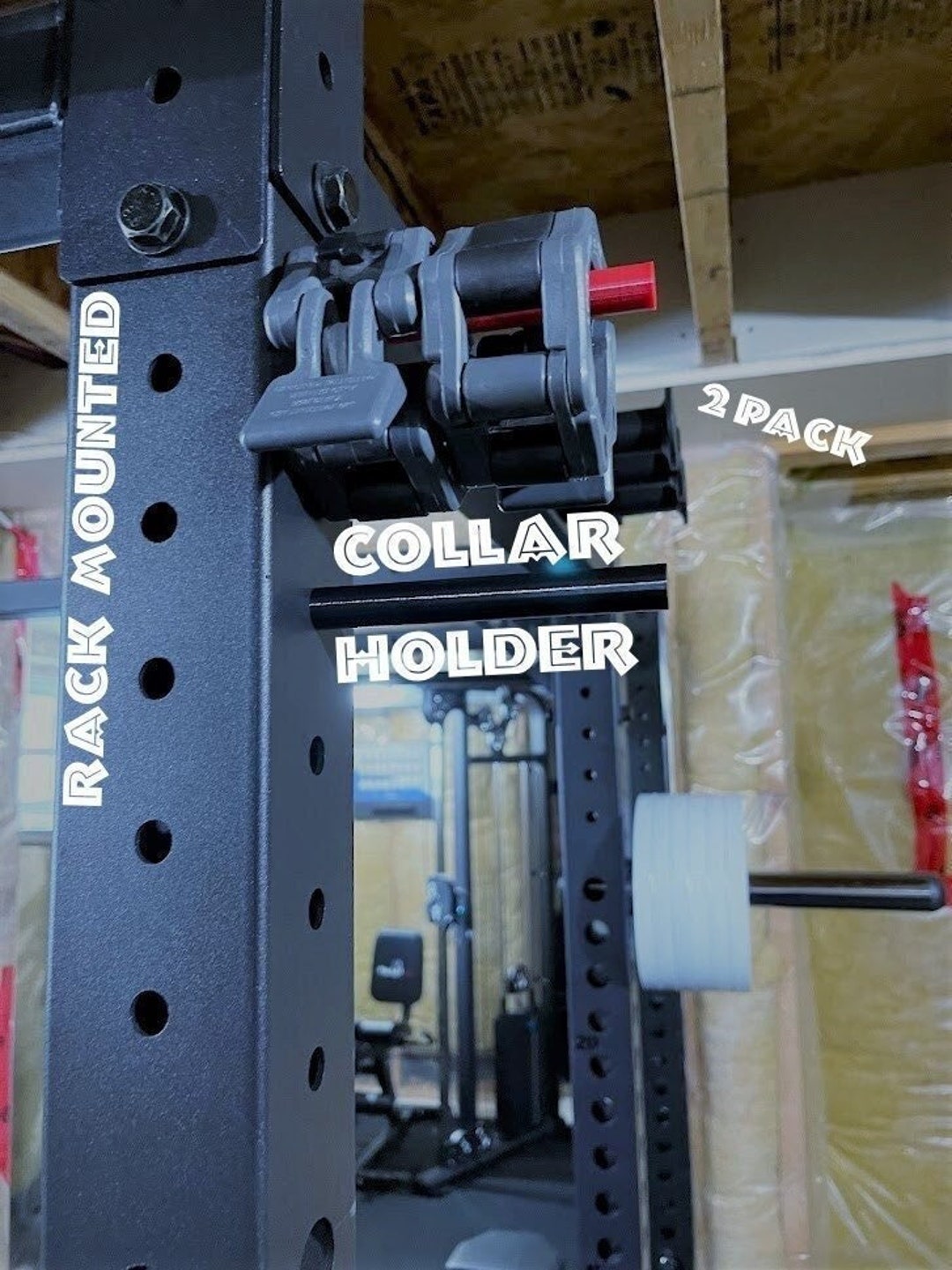 Barbell Collar Holder (rack Mounted) - 2 PACK (holds 4 Collars) - Etsy