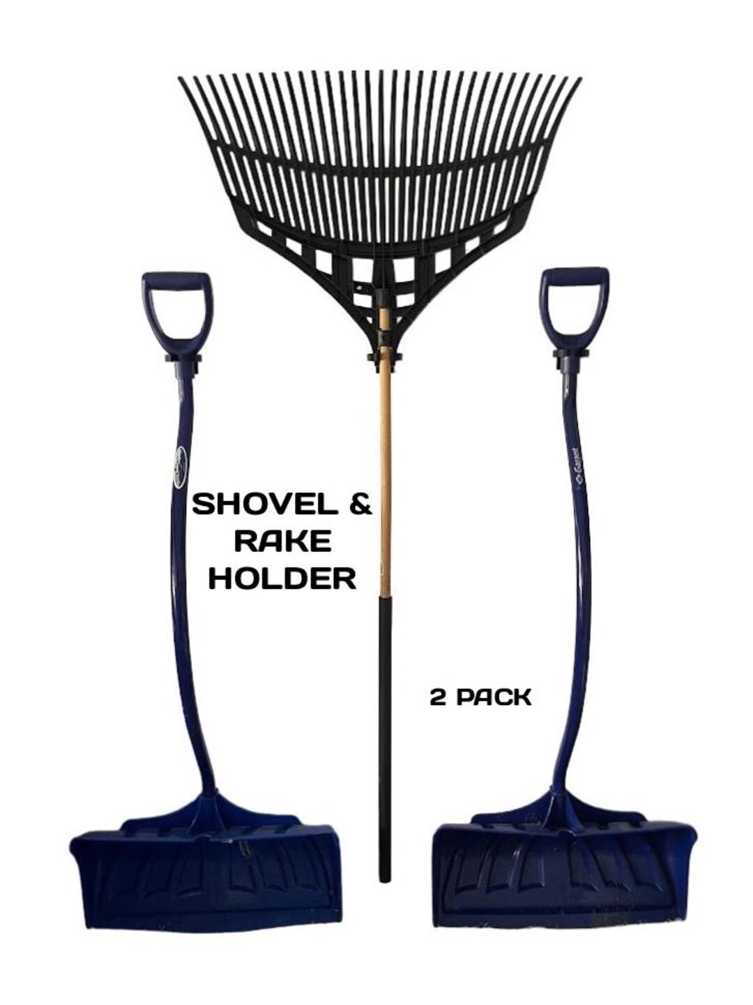Wall Mounted Shovel/rake Holder: Holds 2 Shovels or Rakes - Etsy