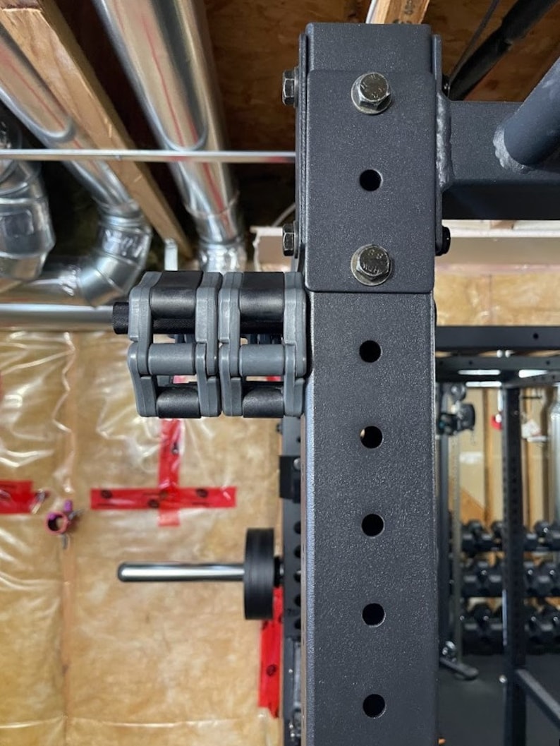 Power Rack Mounted Barbell Collar Holder: Holds 4 Collars - Etsy